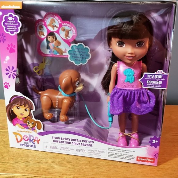 Nickelodeon | Toys | Dora And Friends Train Play Dora And Perrito Doll ...
